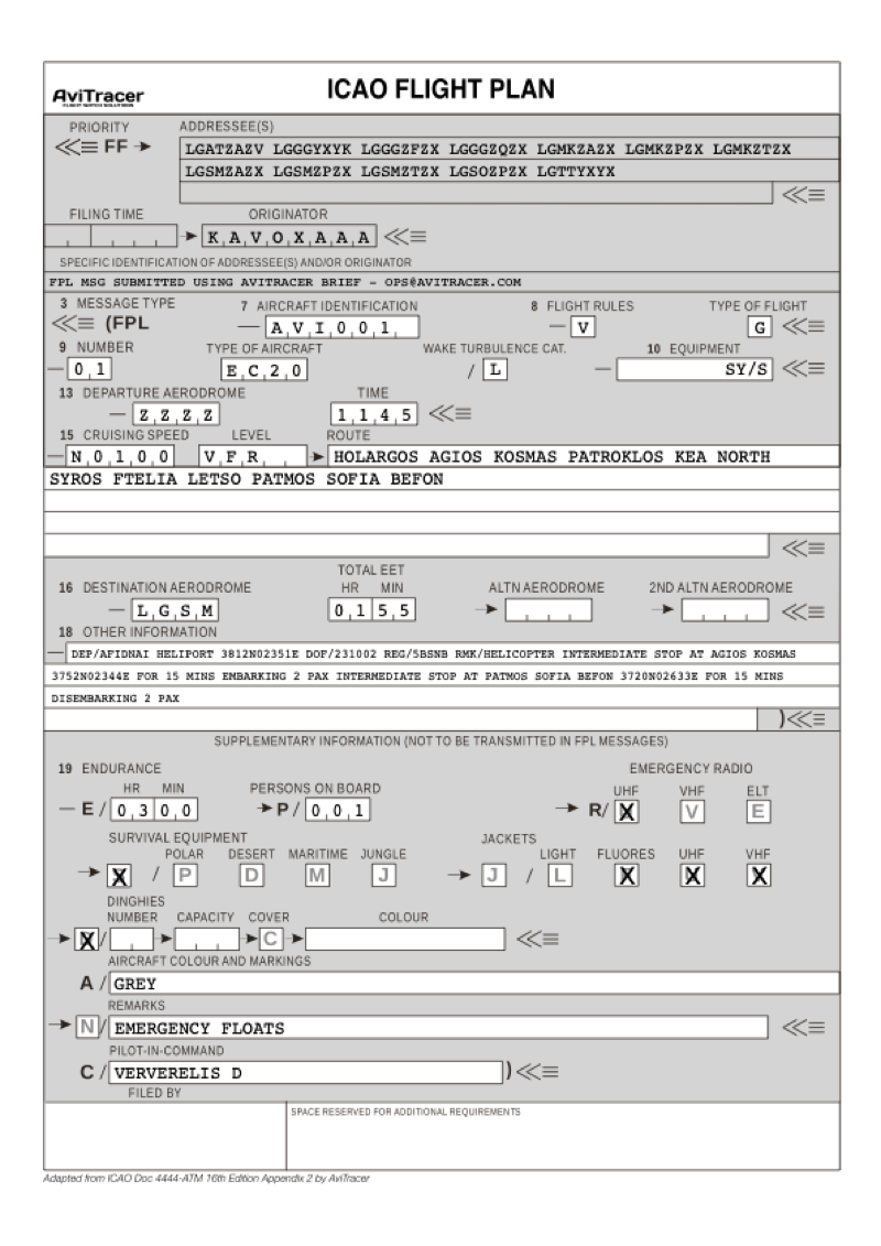 BRIEF By AviTracer Flight Planning And Flight Plan Filing BRIEF By AviTracer Flight Planning And Flight Plan Filing